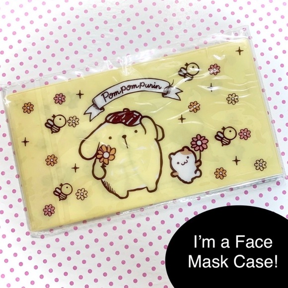 Accessories | Kawaii Pompompurin Face Mask Case Sanrio Dog Case | Poshmark